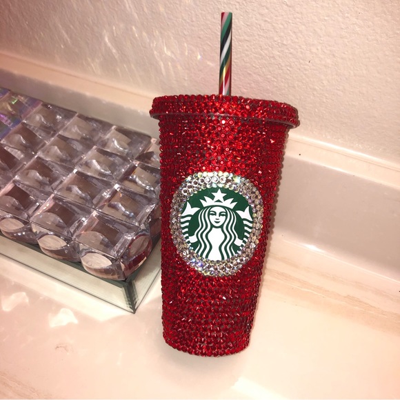 Starbucks | Accessories | Custom Bling Rhinestone Starbucks Logo ...